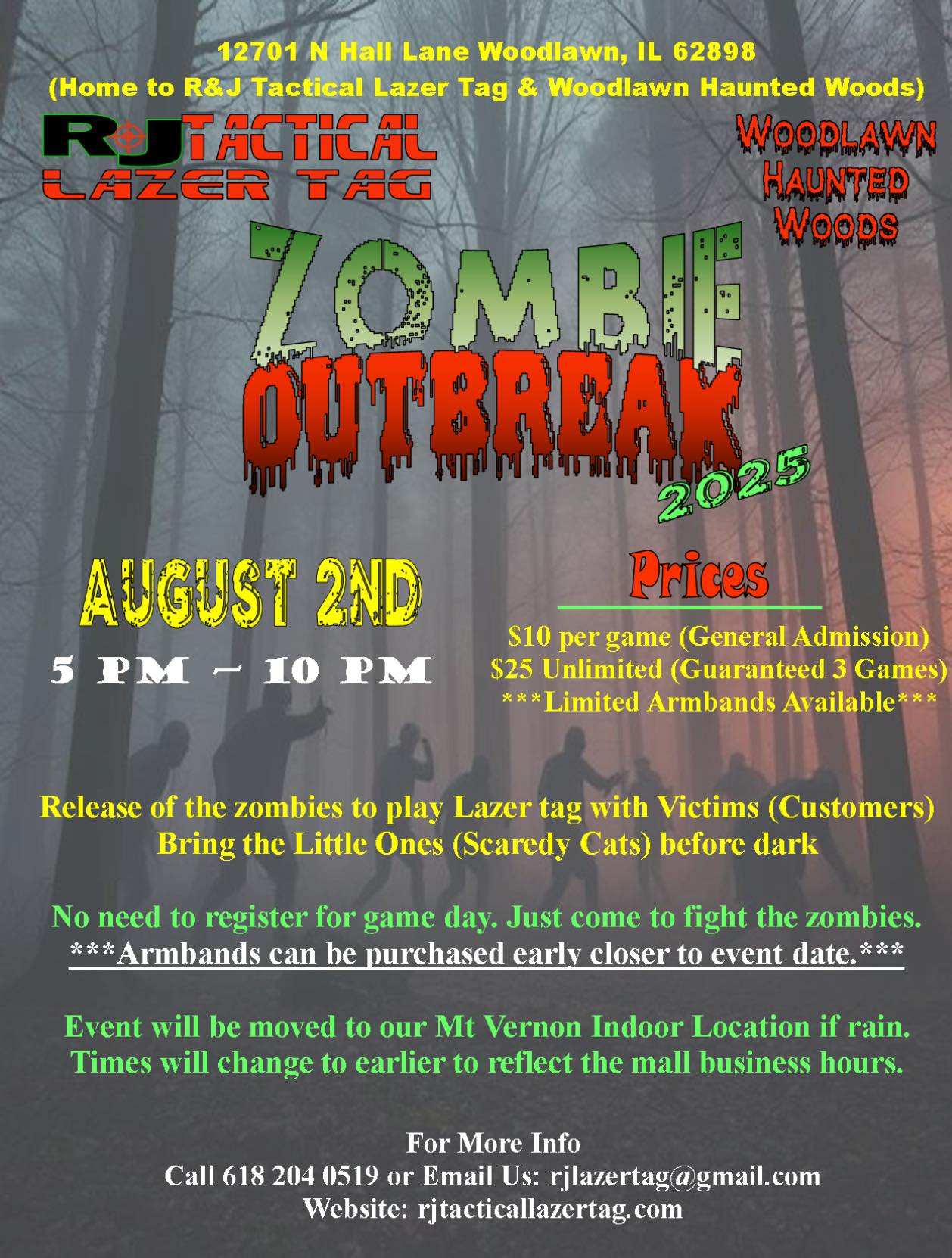 Zombie Outbreak – R&J Tactical Lazer Tag LLC